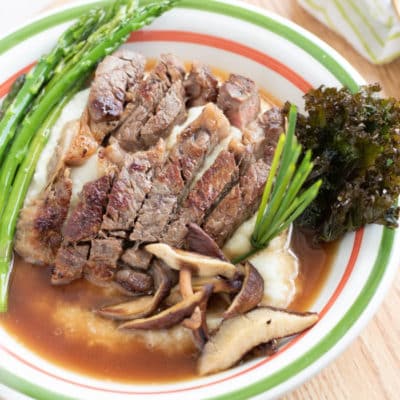 Keto Ribeye Deconstructed Bowl Recipe • Bake Me Some Sugar