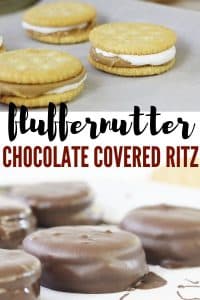Fluffernut Chocolate Covered Ritz A Ritz Cracker Recipe • Bake Me Some ...