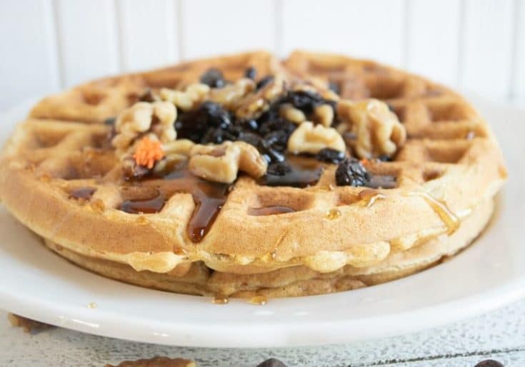 Carrot Cake Waffles From Scratch • Bake Me Some Sugar