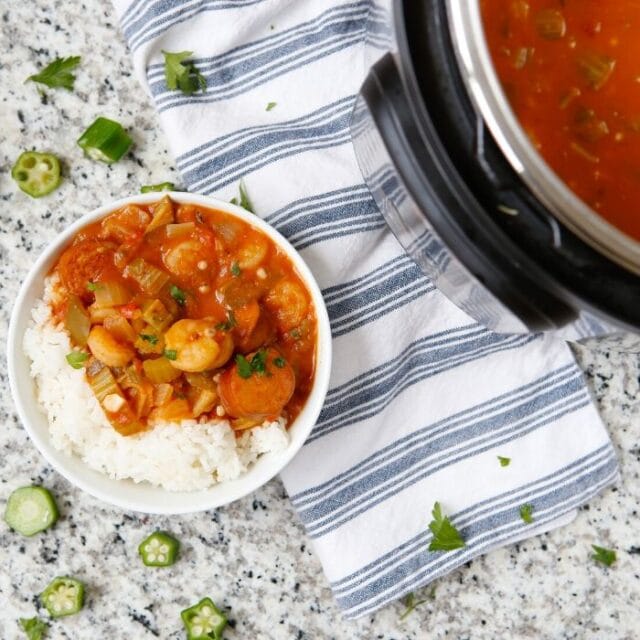 Famous Instant Pot Gumbo Recipe • Bake Me Some Sugar