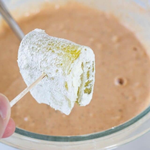 Beer Battered Fried Stuffed Pickles Recipe • Bake Me Some Sugar