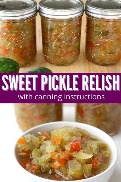 Sweet Pickle Relish With Canning Directions • Bake Me Some Sugar
