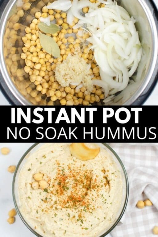 No Soak Instant Pot Hummus Recipe • Bake Me Some Sugar