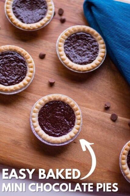 Mini Chocolate Pies Recipe • Bake Me Some Sugar
