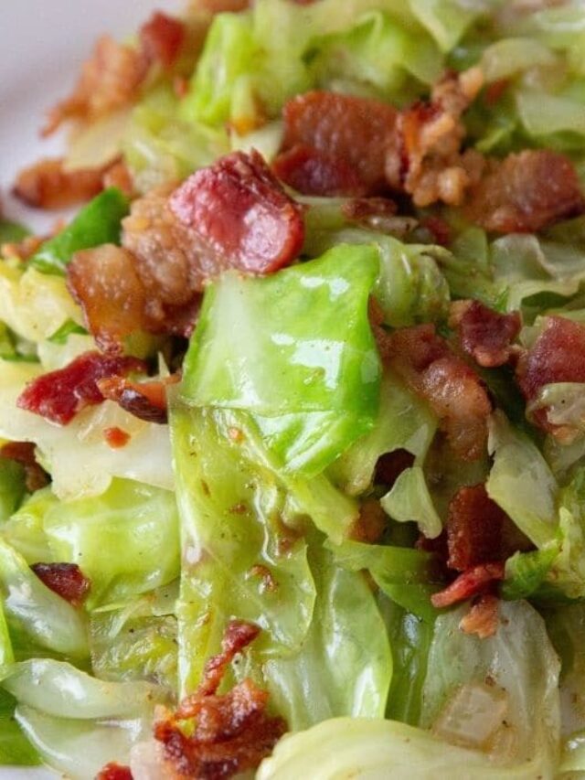 Fried Cabbage - Bake Me Some Sugar