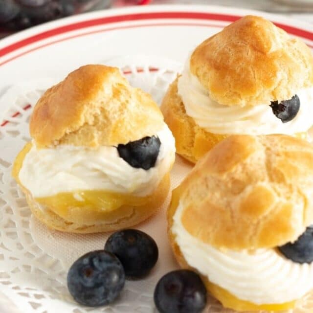 Lemon Cream Puffs - Bake Me Some Sugar