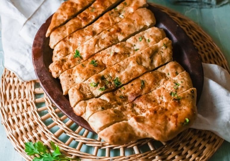 How to Make Garlic Focaccia Bread Recipe • Bake Me Some Sugar