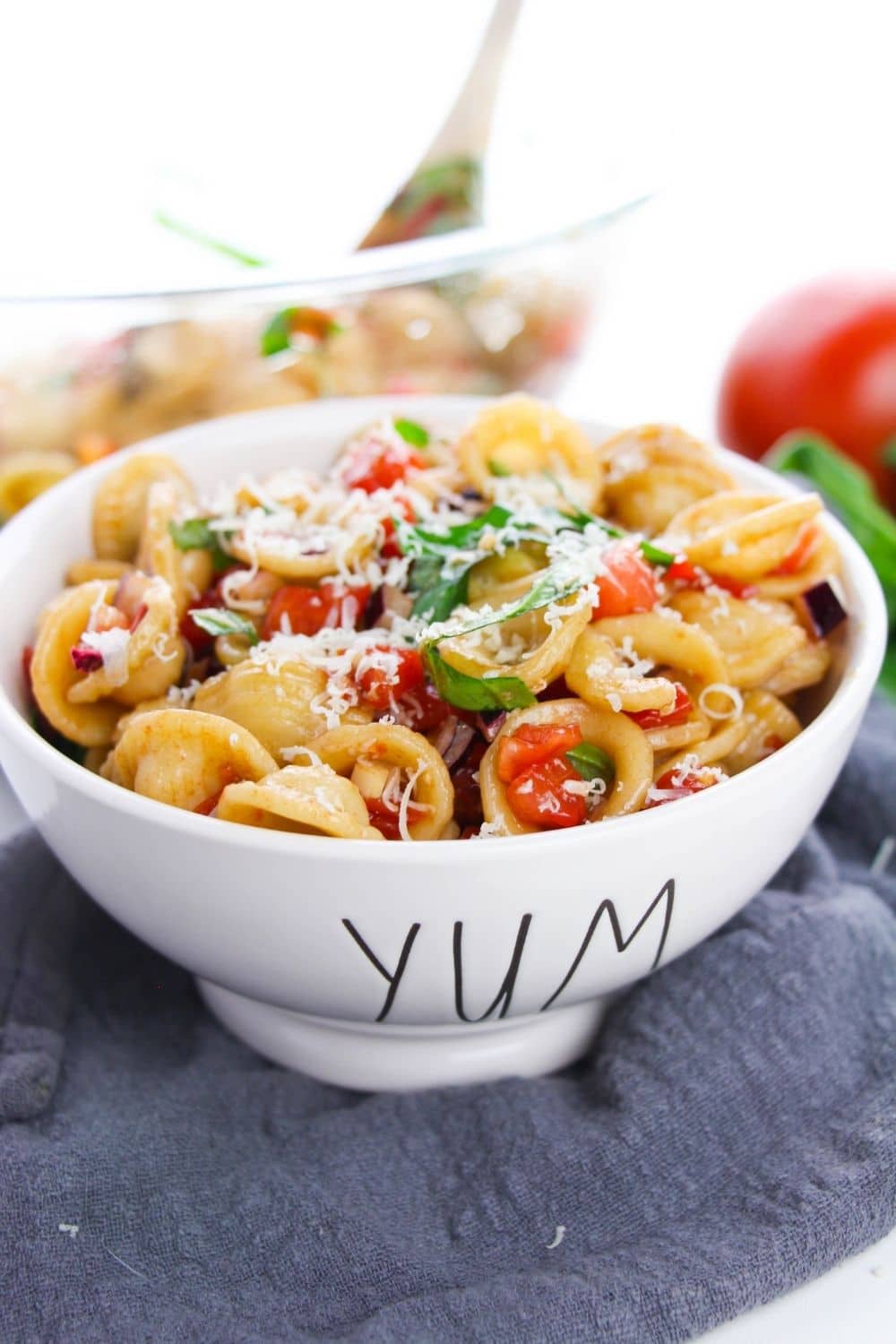 Bruschetta Pasta Salad Recipe • Bake Me Some Sugar