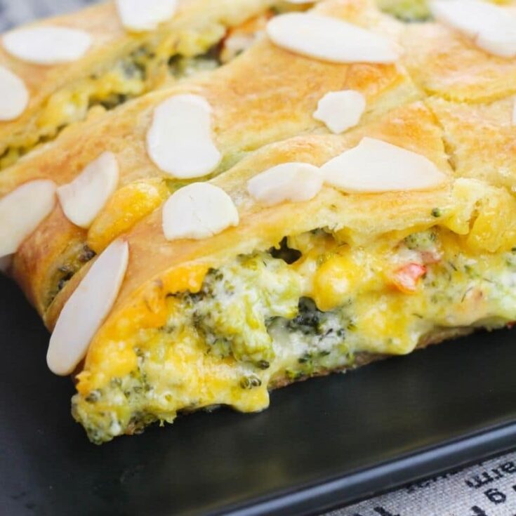 Easy Broccoli Braid With Crescent Rolls • Bake Me Some Sugar