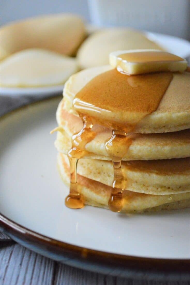 Fluffy Cornmeal Pancakes Recipe • Bake Me Some Sugar