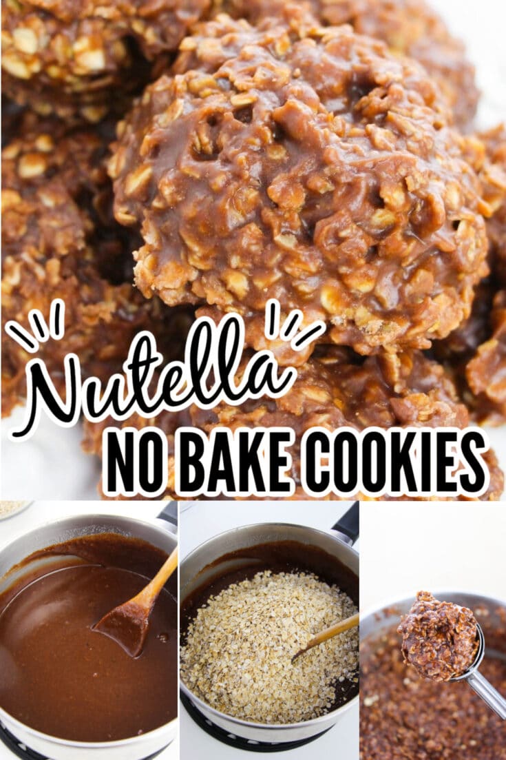 Easy Nutella No Bake Cookies Recipe • Bake Me Some Sugar