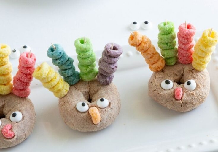 Quick and Cute Turkey Donuts For Thanksgiving • Bake Me Some Sugar