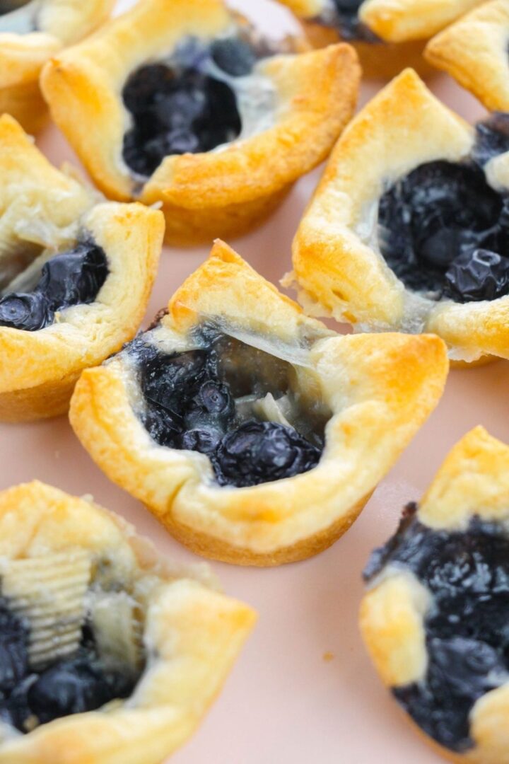 3 Ingredient Baked Blueberry Brie Bites Recipe • Bake Me Some Sugar