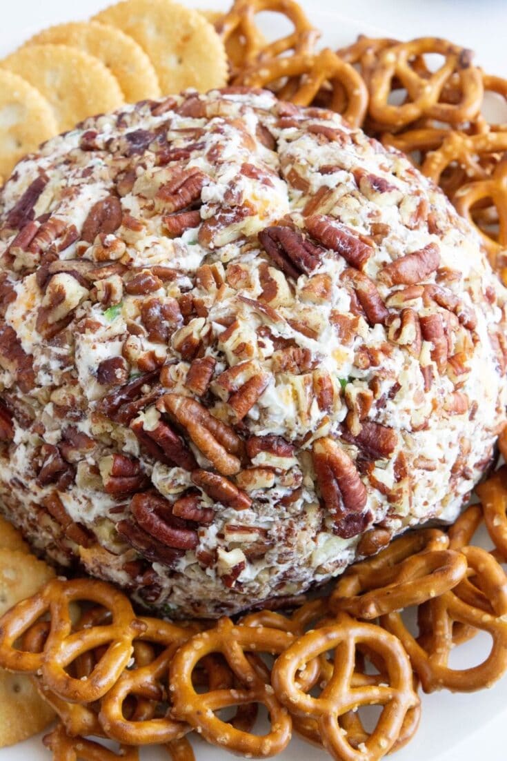 Classic Cheese Ball Recipe • Bake Me Some Sugar