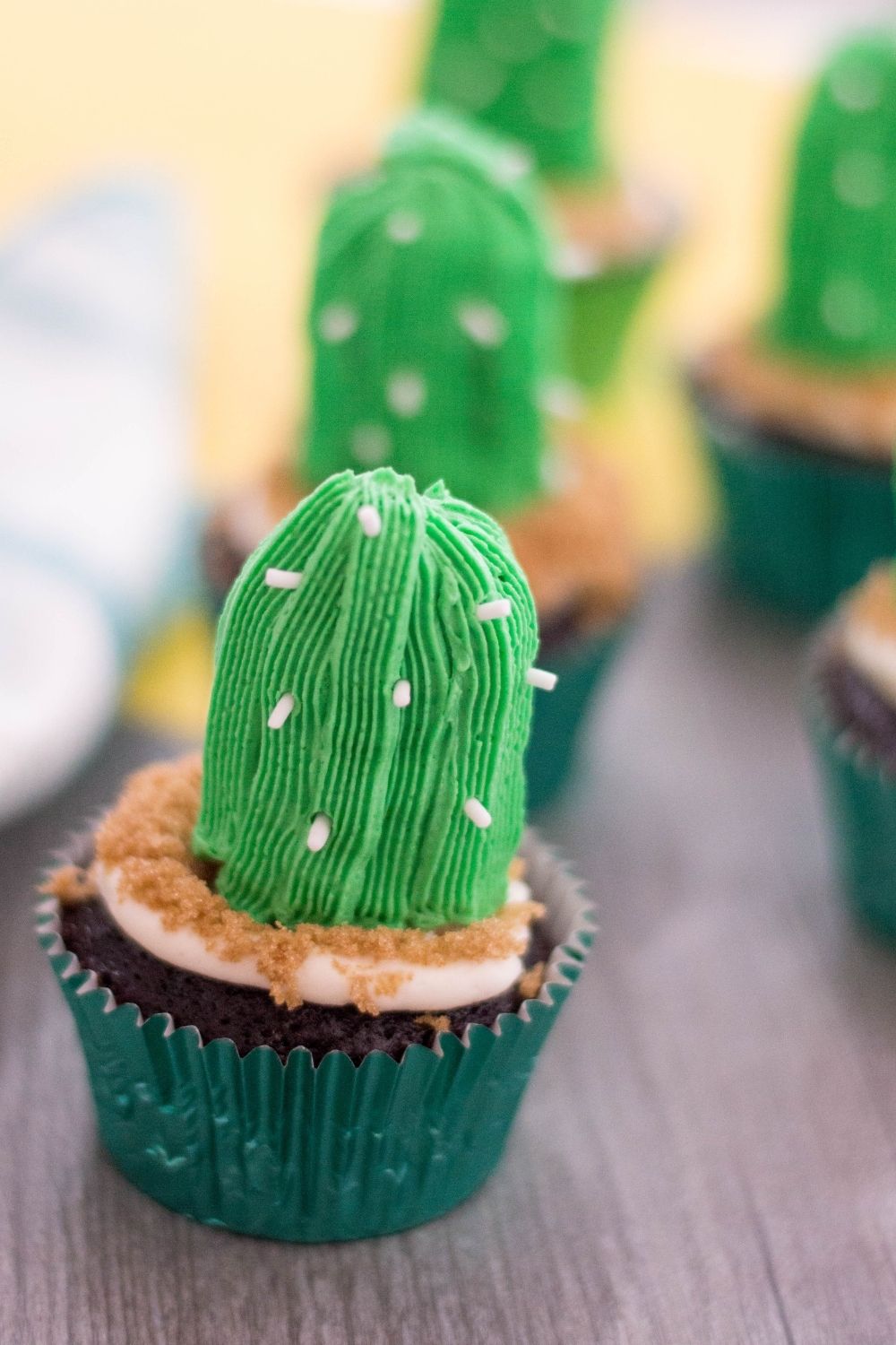 Cactus Cupcakes Perfect For A Birthday Bash • Bake Me Some Sugar