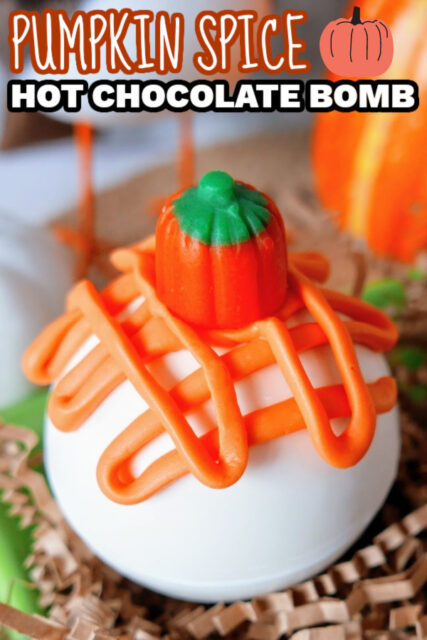 Festive Pumpkin Spice Hot Chocolate Bombs Recipe • Bake Me Some Sugar