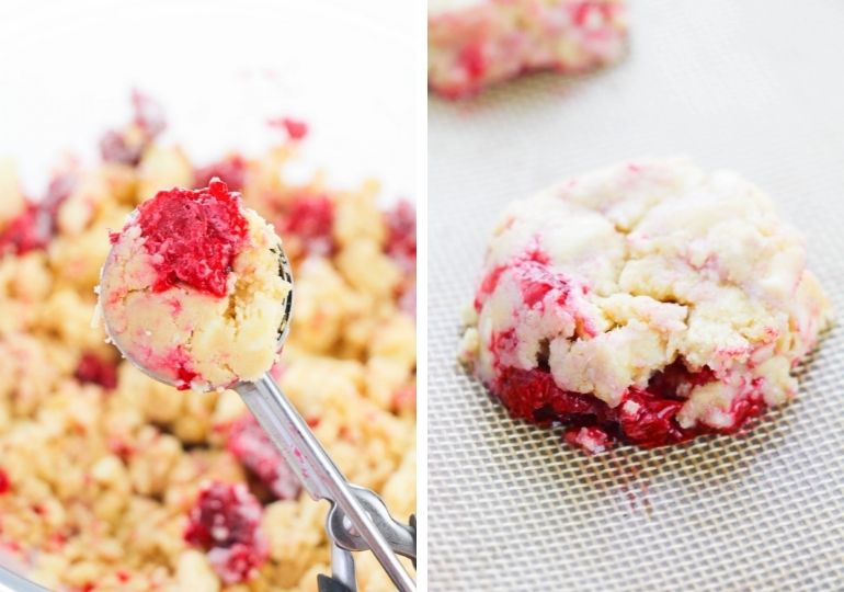 White Chocolate Raspberry Cookies Recipe • Bake Me Some Sugar
