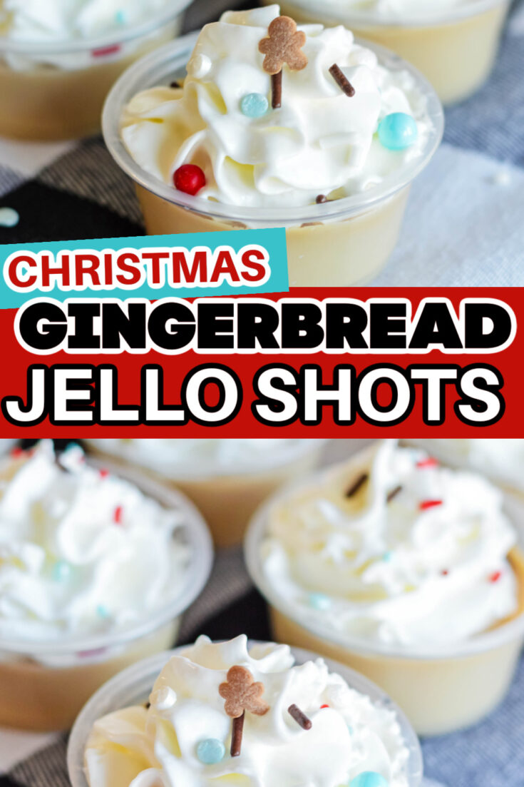 Gingerbread Christmas Jello Shots Recipe • Bake Me Some Sugar