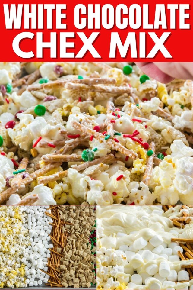 Easy White Chocolate Chex Mix Recipe • Bake Me Some Sugar