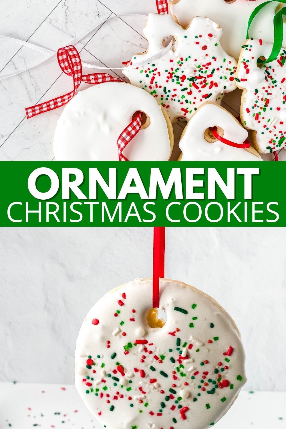 Edible Christmas Ornament Cookies Recipe • Bake Me Some Sugar