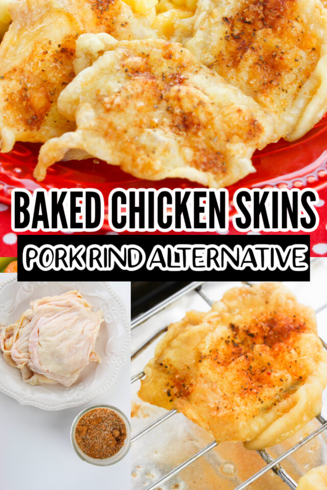 Oven Baked Chicken Skins (Chicharrones) • Bake Me Some Sugar