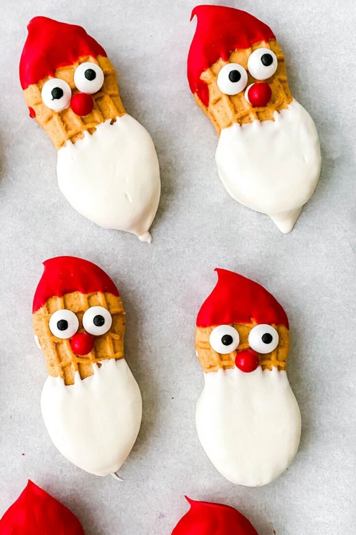 Nutter Butter Santa Cookies Recipe • Bake Me Some Sugar