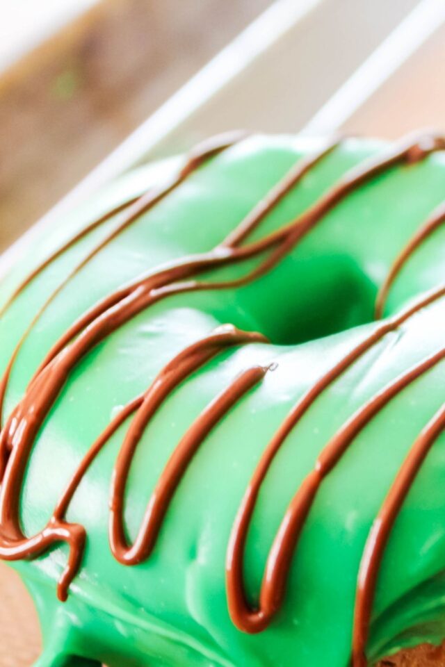 Chocolate Mint Donuts Recipe • Bake Me Some Sugar