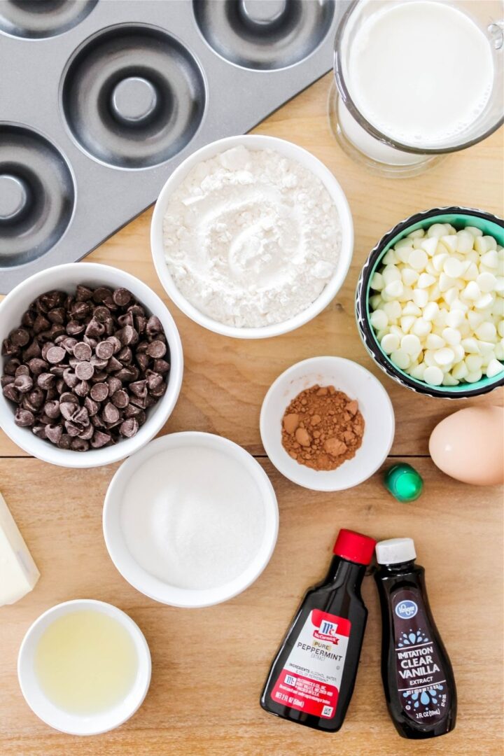 Chocolate Mint Donuts Recipe • Bake Me Some Sugar