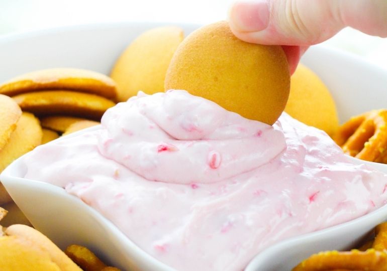 Raspberry Cream Cheese Dip Recipe • Bake Me Some Sugar
