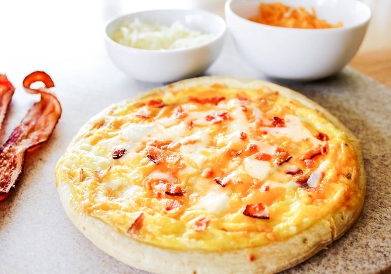 Chef Mickey's Breakfast Pizza Recipe • Bake Me Some Sugar