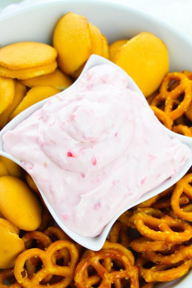 Raspberry Cream Cheese Dip Recipe • Bake Me Some Sugar