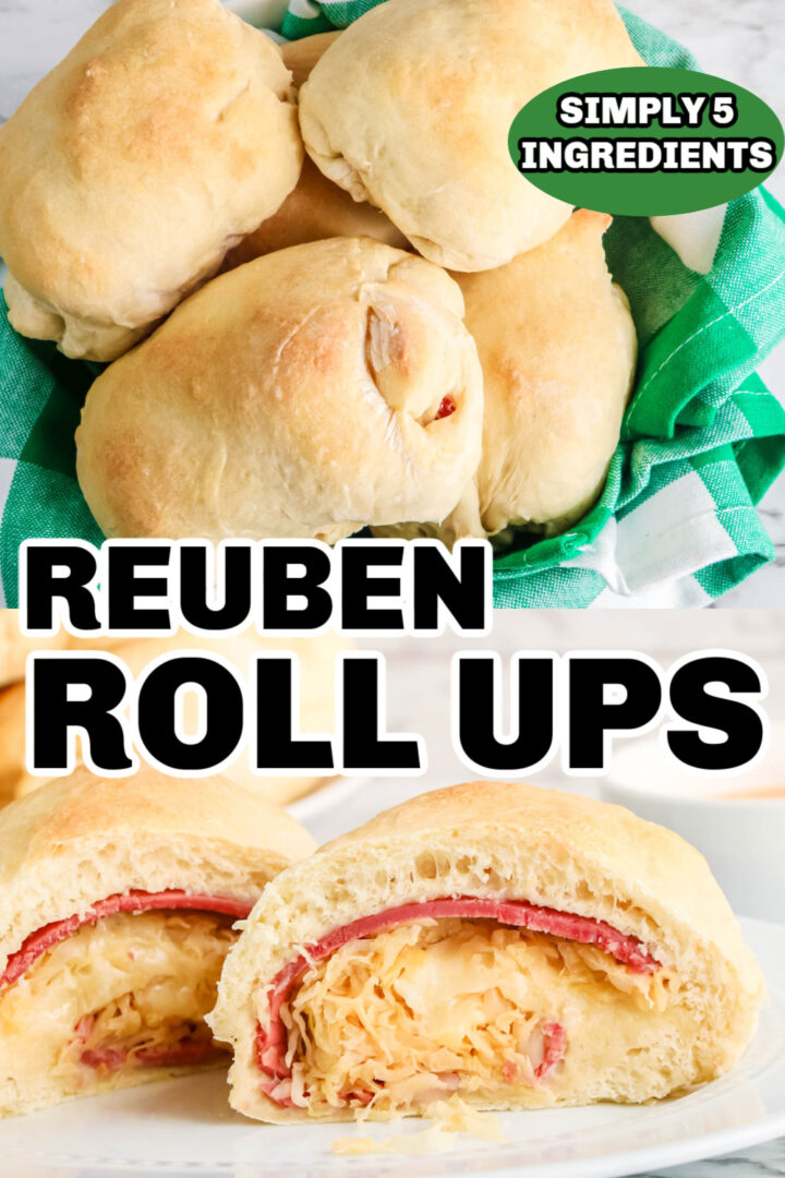 5 Ingredient Reuben Rolls Recipe • Bake Me Some Sugar