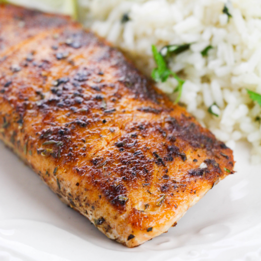 Restaurant Style Pan Seared Salmon Recipe - Bake Me Some Sugar