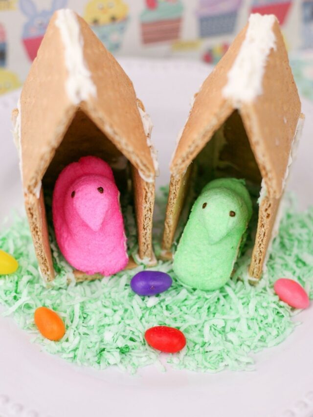 Easter Peep House No Kit Required - Bake Me Some Sugar