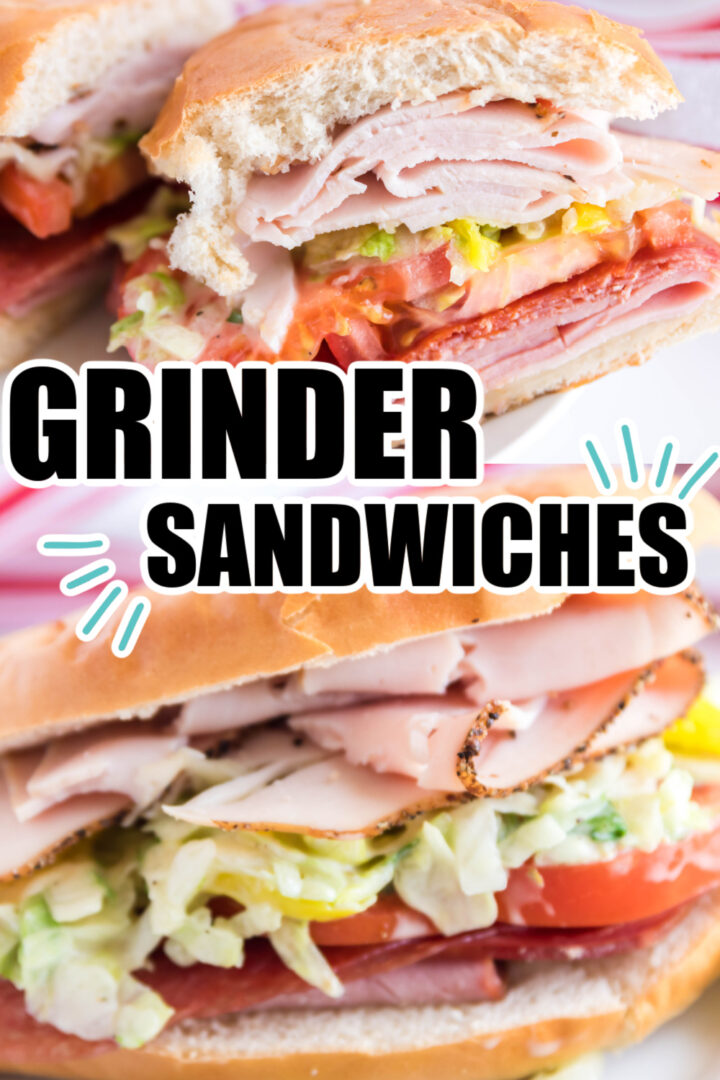 Fully Loaded Grinder Sandwich Recipe • Bake Me Some Sugar