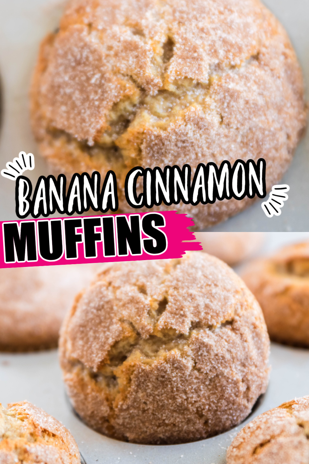 Banana Cinnamon Muffins Recipe • Bake Me Some Sugar
