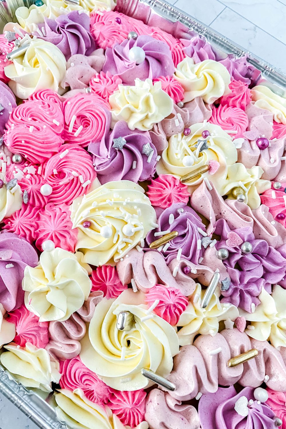 How To Make A Sheet Cake With Flowers • Bake Me Some Sugar