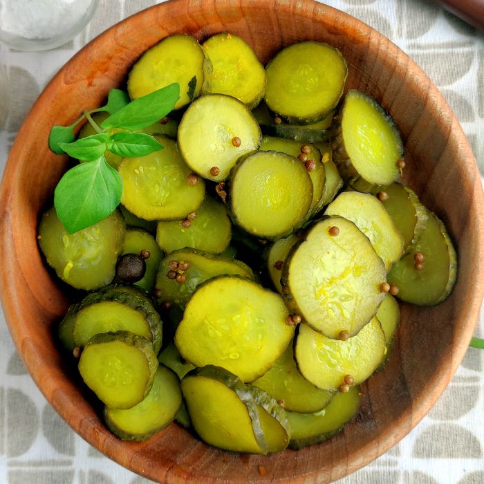 Quick Refrigerator Pickles Recipe • Bake Me Some Sugar