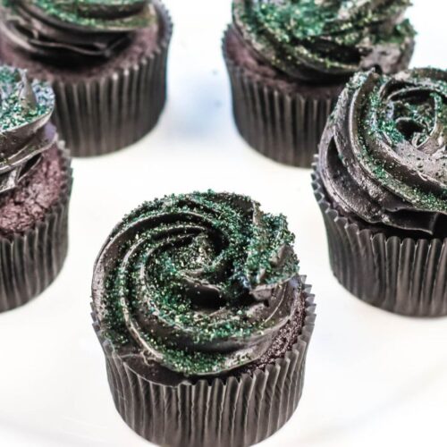 Black Cupcakes Recipe • Bake Me Some Sugar