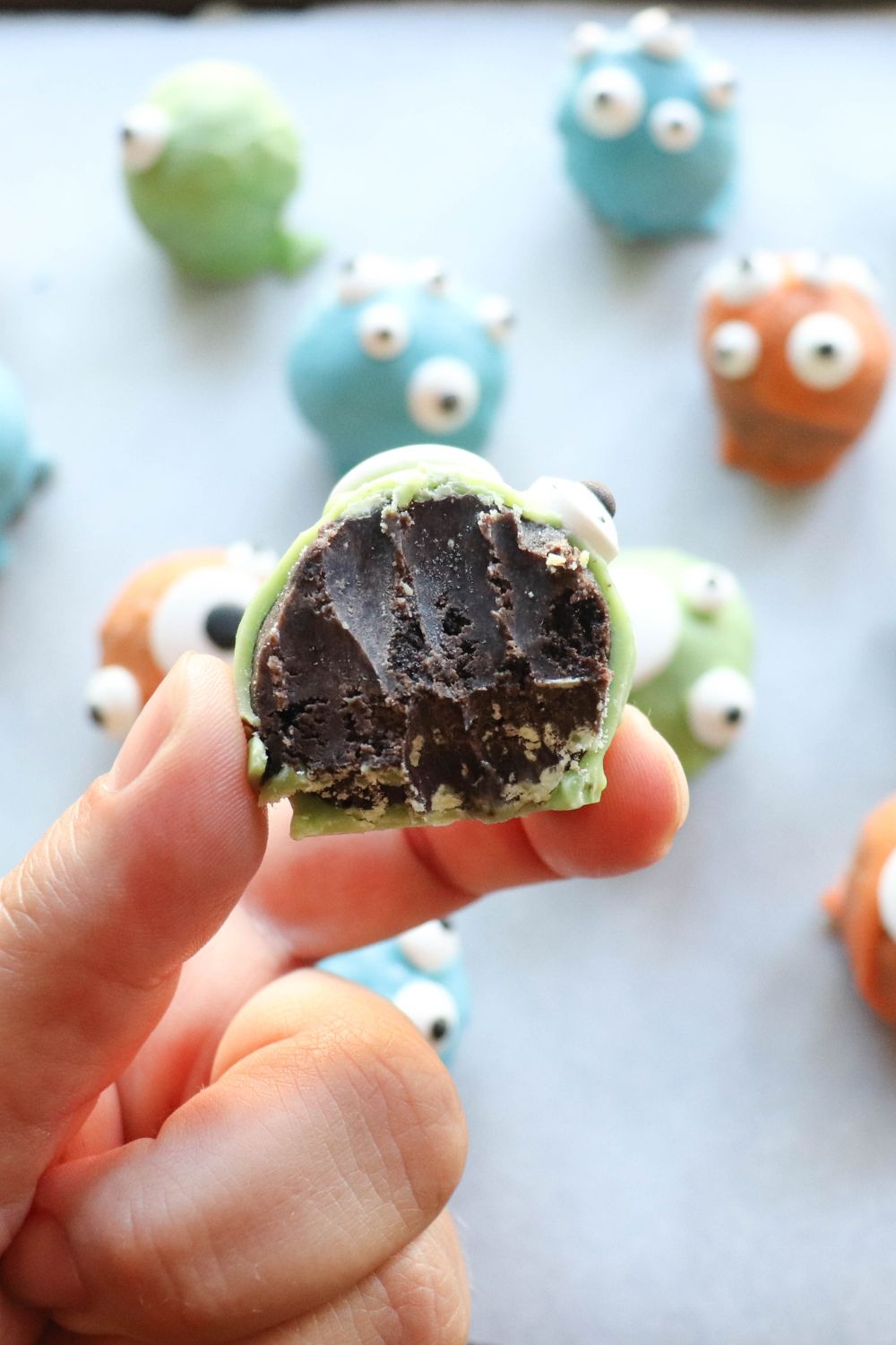 Monster Halloween Oreo Balls • Bake Me Some Sugar