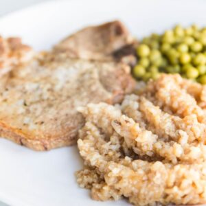 Baked Pork Chops and Rice Recipe - Bake Me Some Sugar