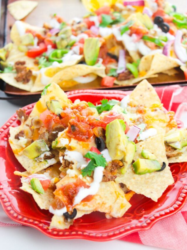 Sheet Pan Nachos Recipe Story • Bake Me Some Sugar