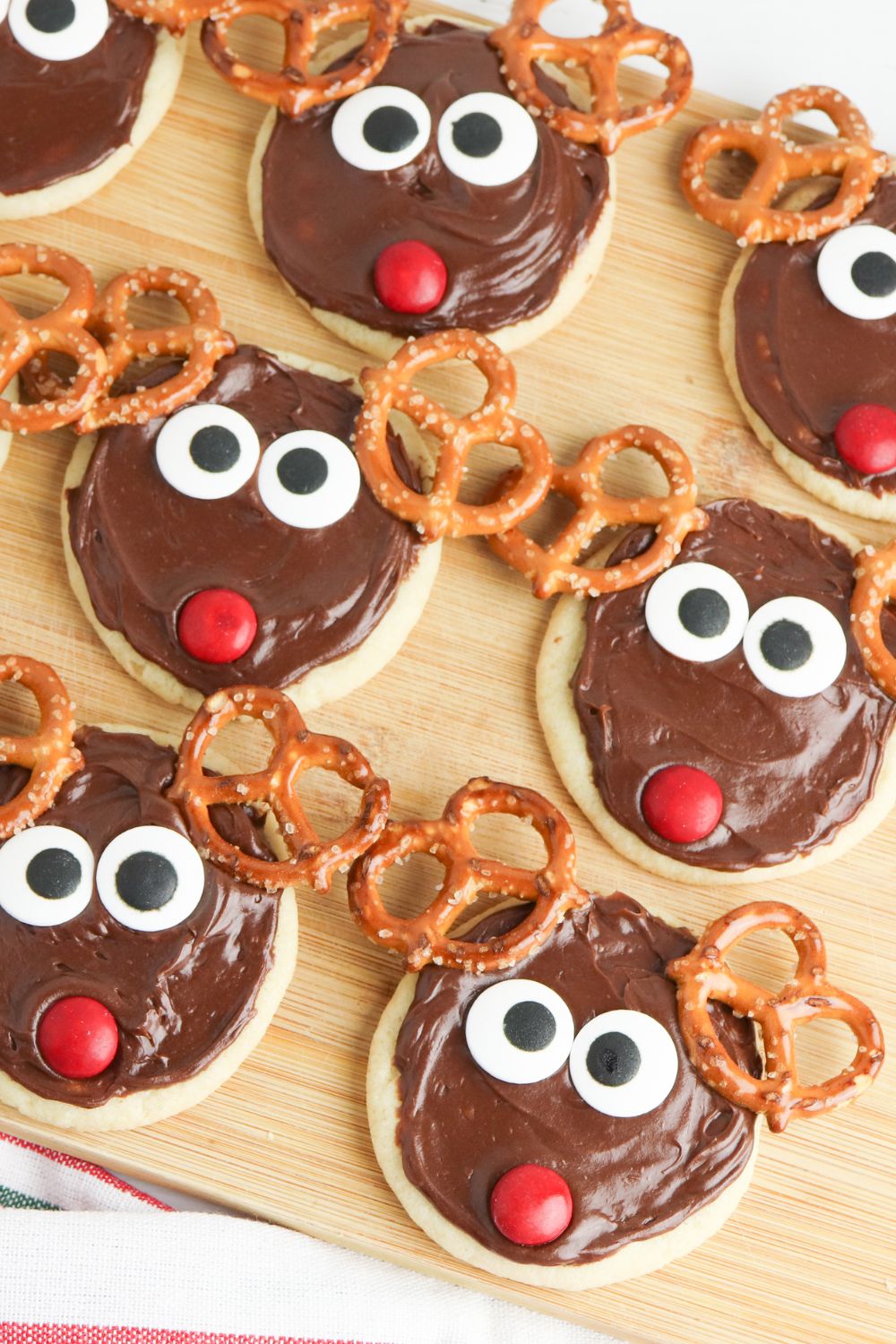 Reindeer Cookies with Premade Cookie Dough • Bake Me Some Sugar