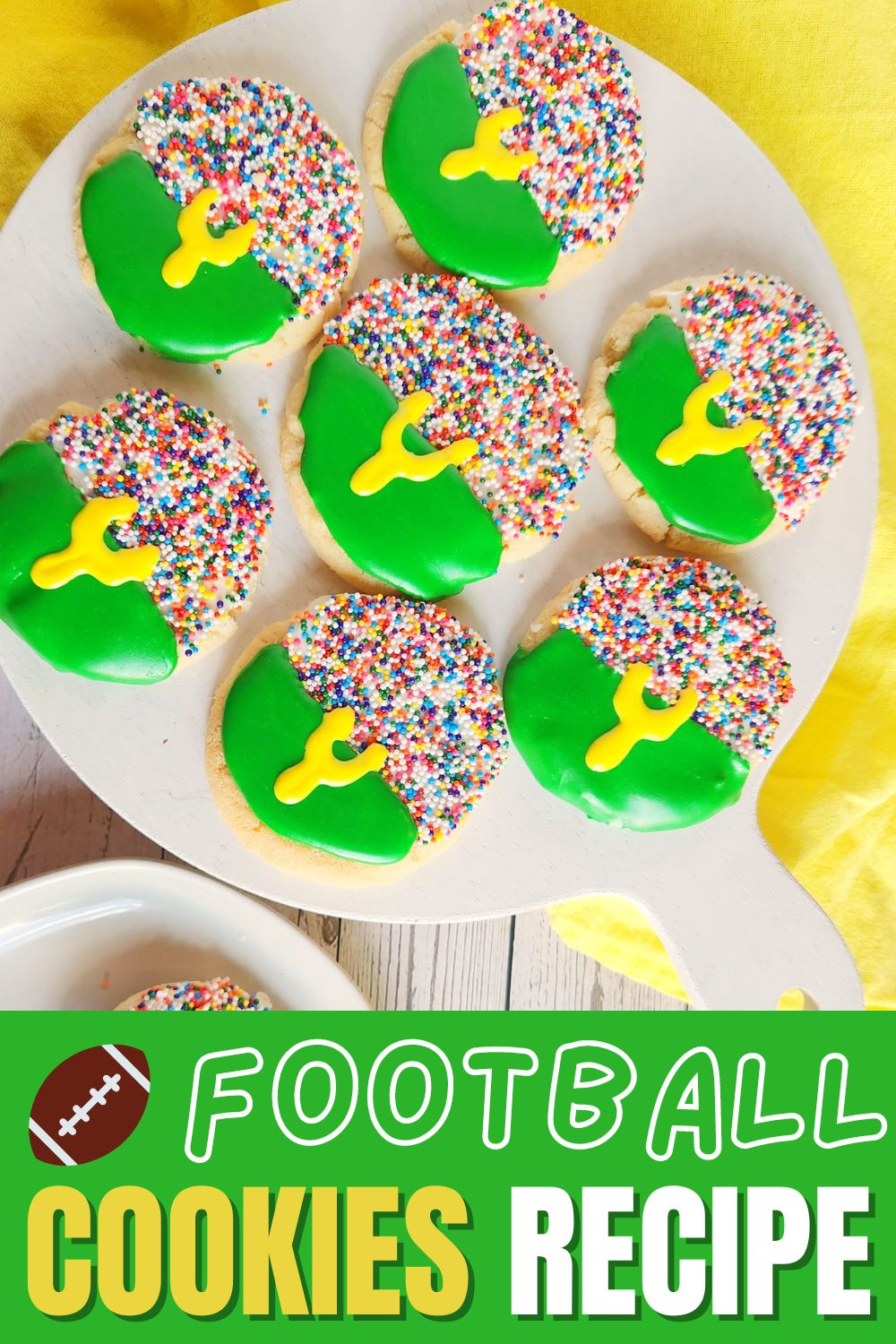 Football Stadium Sugar Cookies • Bake Me Some Sugar