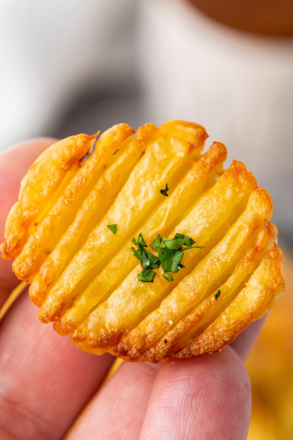 Accordion Potatoes Air Fryer or Oven Method • Bake Me Some Sugar