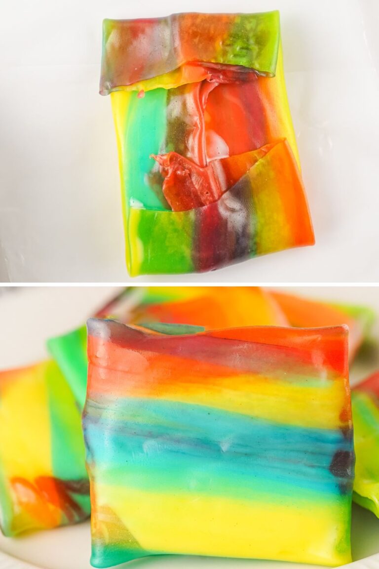 Fruit Roll Up Ice Cream Tiktok Viral Recipe • Bake Me Some Sugar