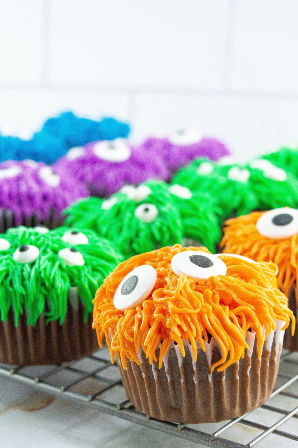 Cute Monster Cupcakes • Bake Me Some Sugar