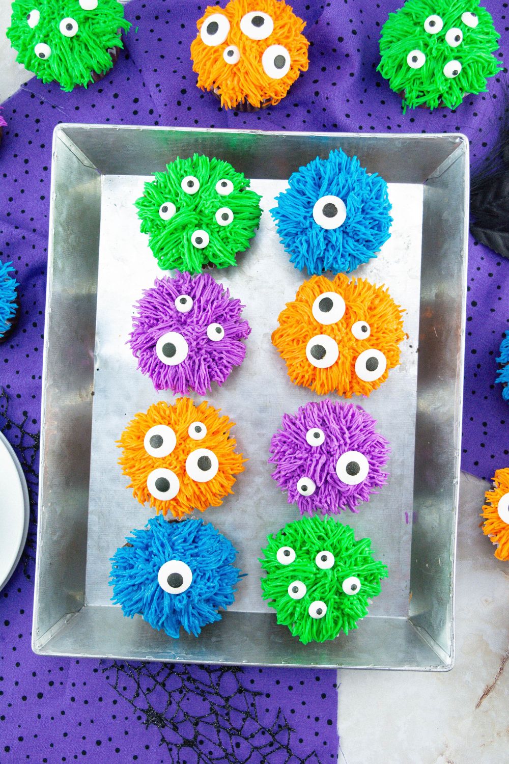 Cute Monster Cupcakes • Bake Me Some Sugar