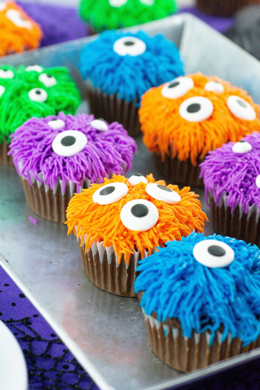 Cute Monster Cupcakes • Bake Me Some Sugar