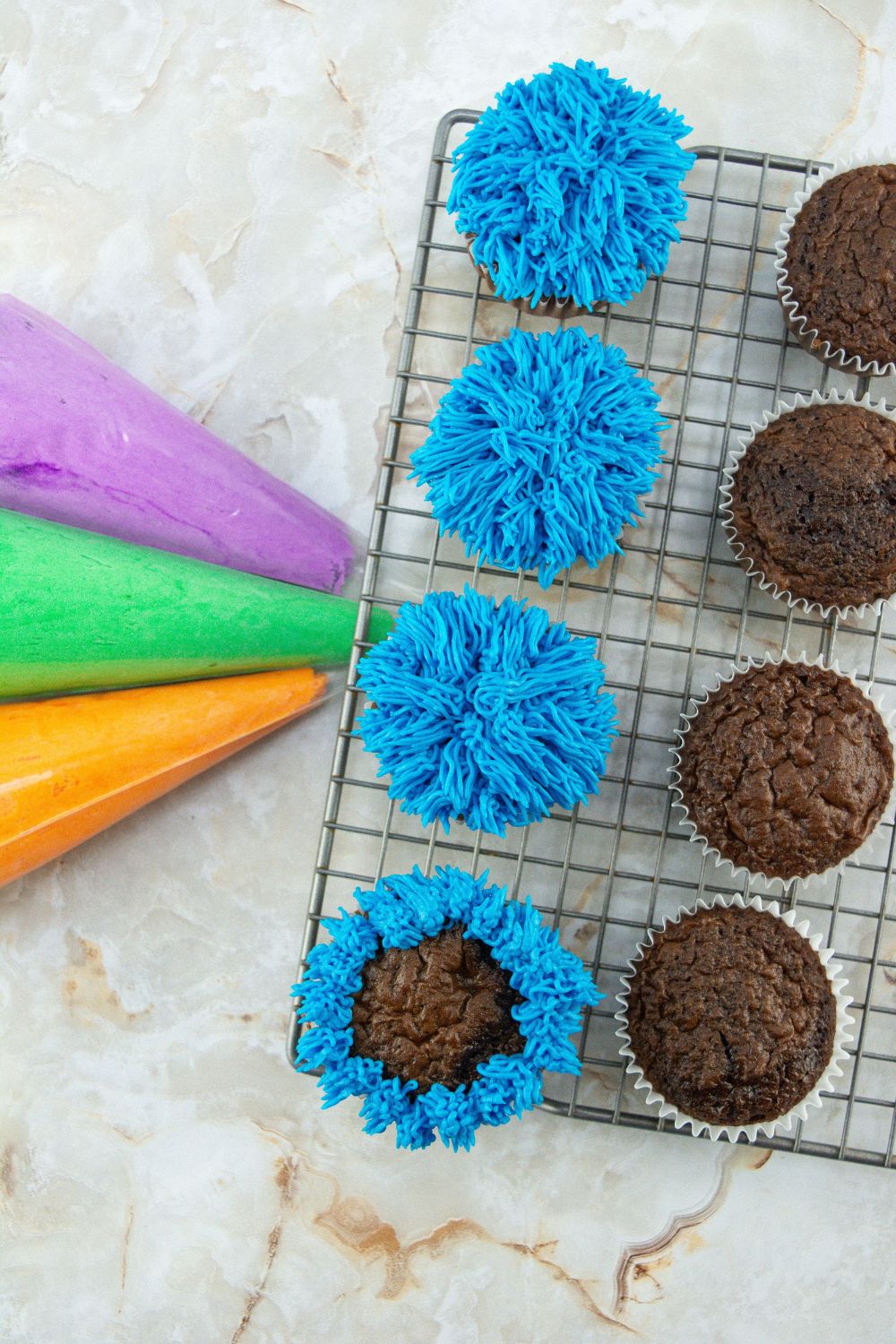 Cute Monster Cupcakes • Bake Me Some Sugar